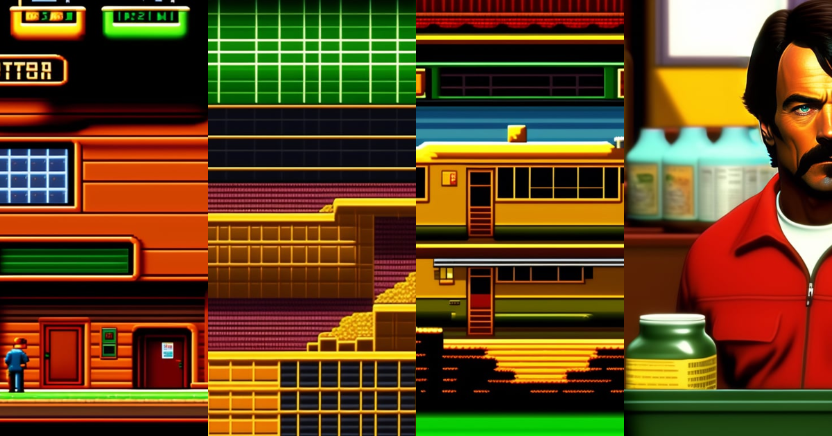 Lexica - Screenshot from “Breaking Bad” for NES