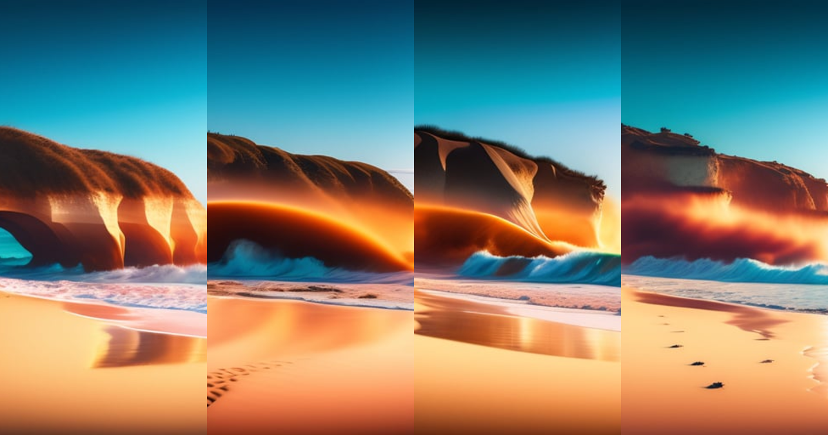 Lexica - Hellscape of the beach album cover, modern, film, soft ...