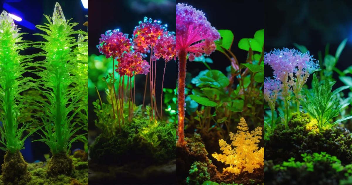 Lexica - Bio luminous plants with crystals