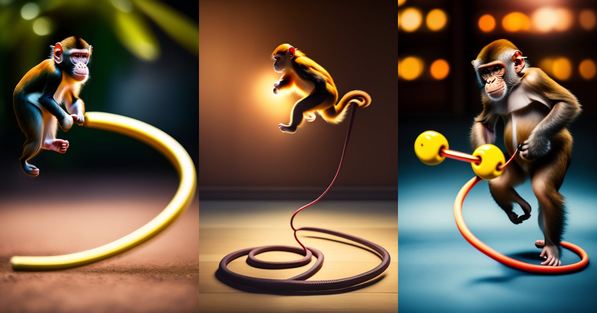 Lexica - Monkey jumping rope