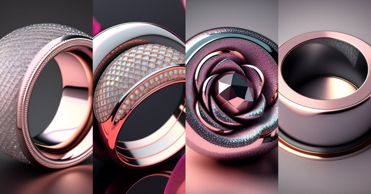 Lexica - Diamond ring Ring, rose texture texture, grey background ...