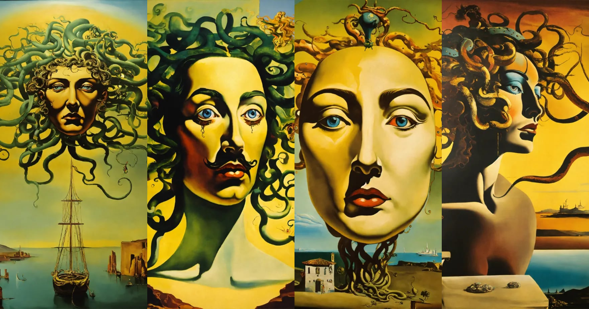Lexica - Abstract Salvador Dali painting Medusa