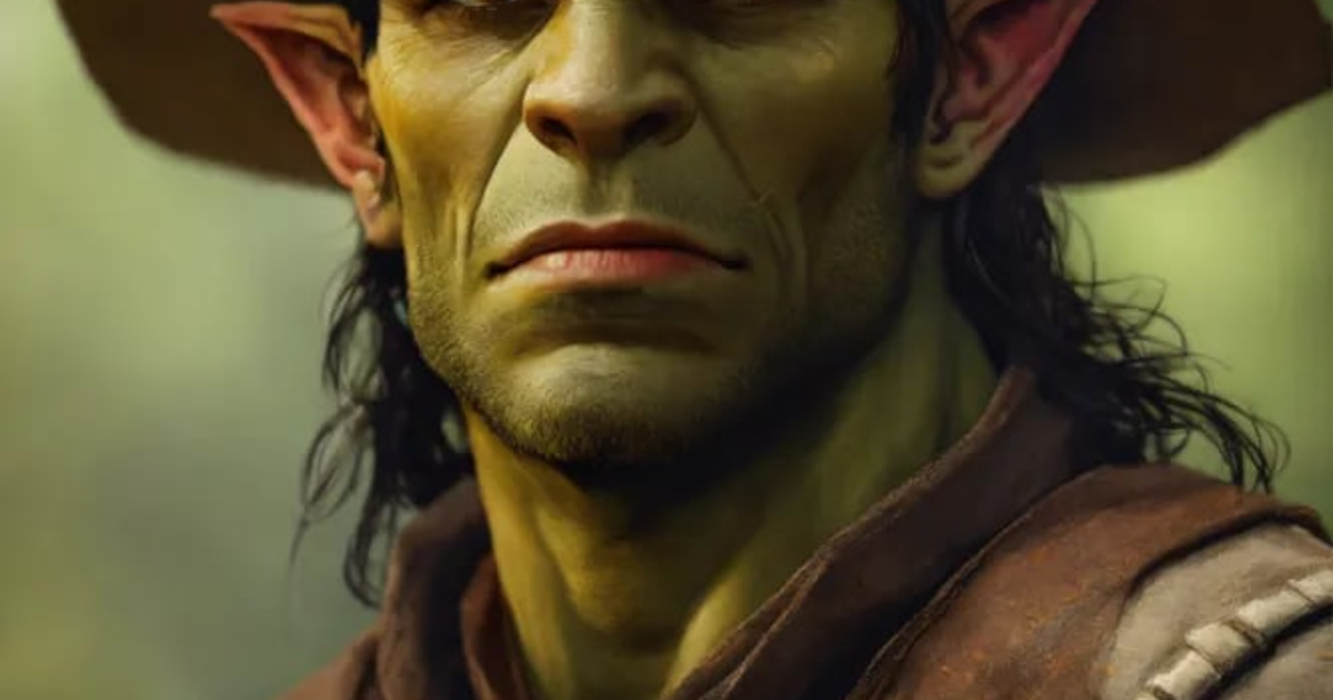 Lexica - A realistic medieval male orc farmer