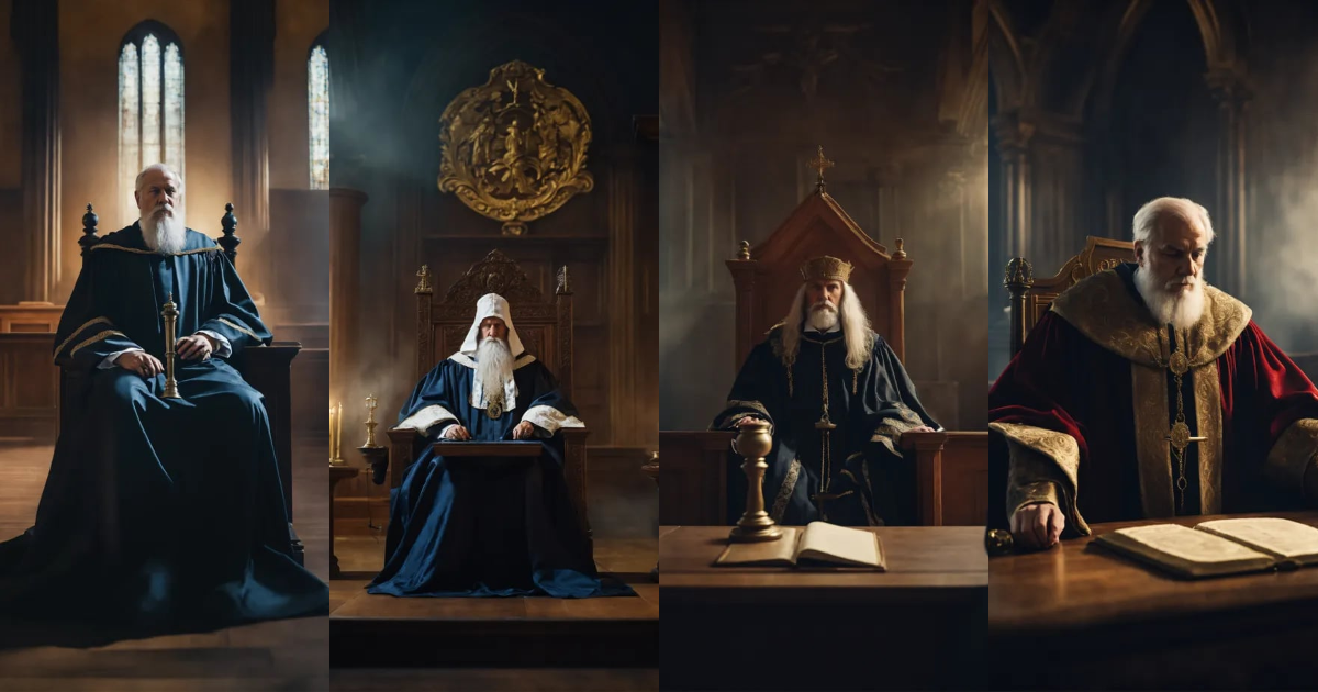 Lexica - A ghostly judge in medieval robes. He is made of spiritual ...