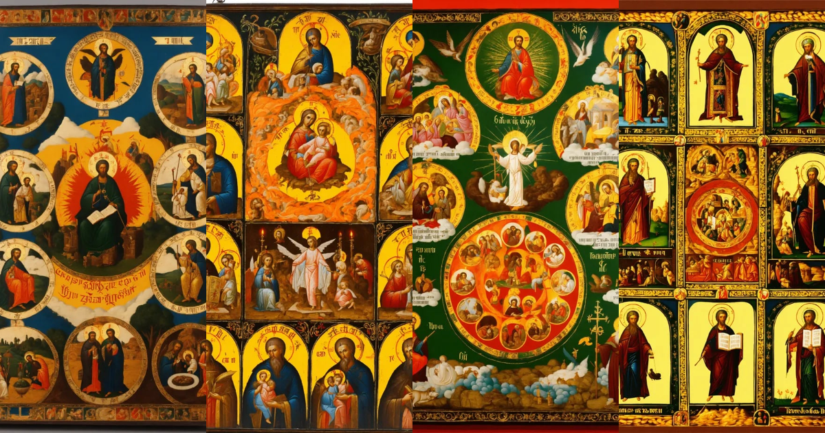 Lexica - Orthodox icon with the seven deadly sins