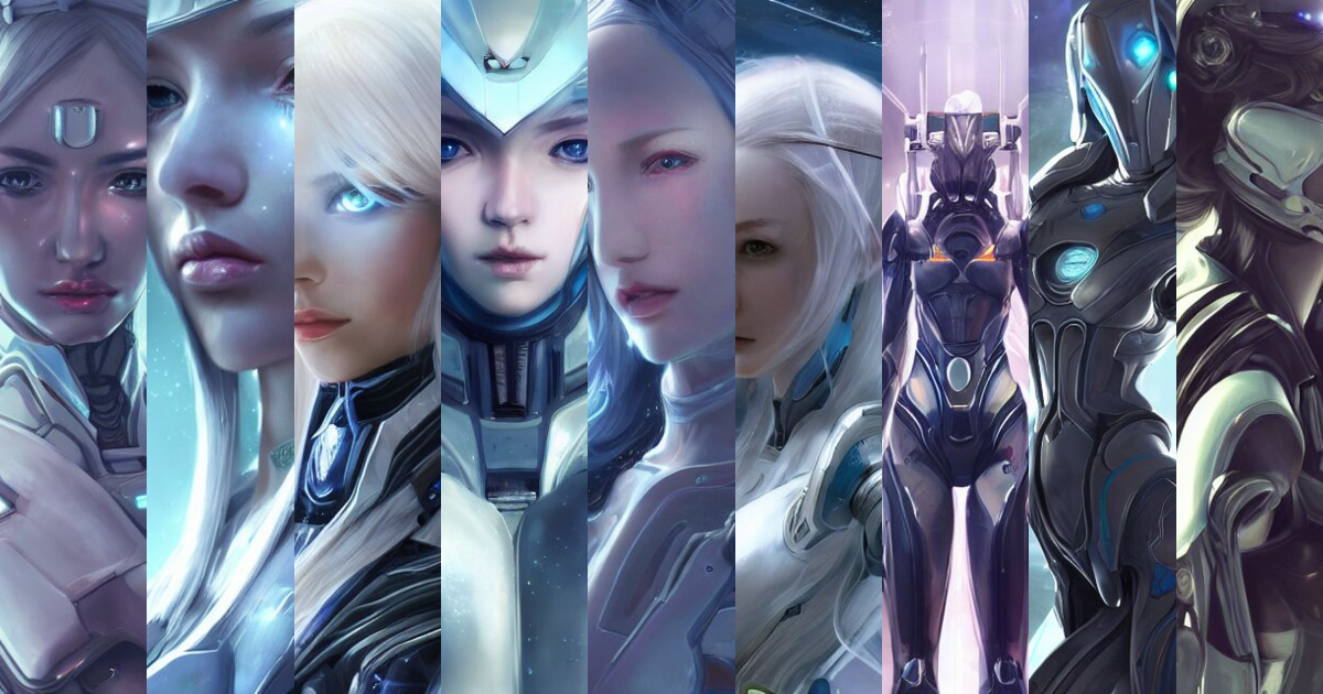 Lexica - Beautiful android girl on a mothership, warframe armor, pretty ...