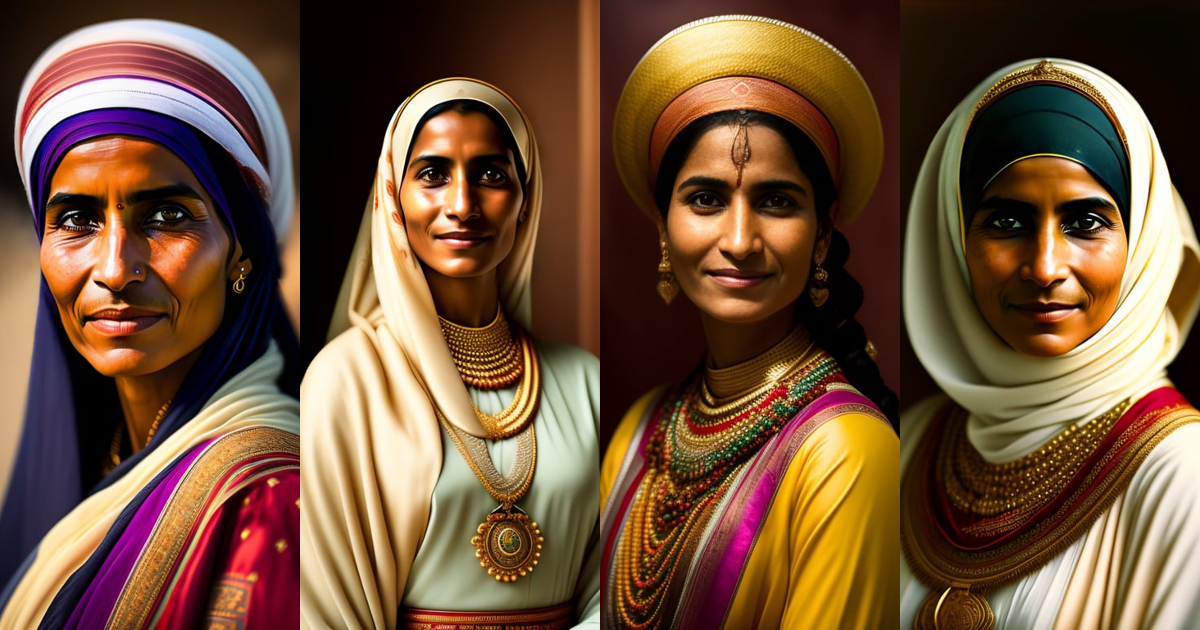 Lexica - Portrait of an Omani lady