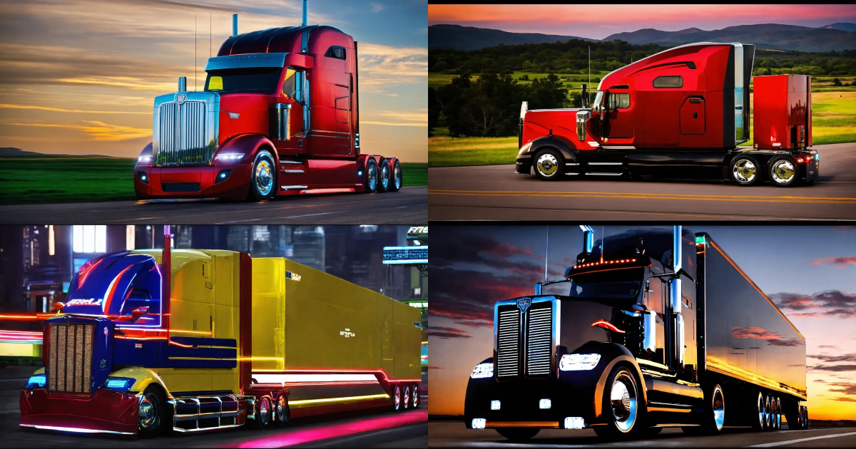 Lexica - 18 wheeler tron future peterbuilt