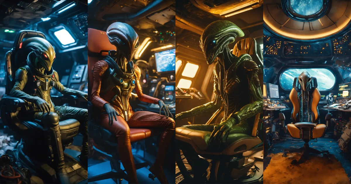 Lexica - Wide angle Environmental shot of alien creature full body in a ...