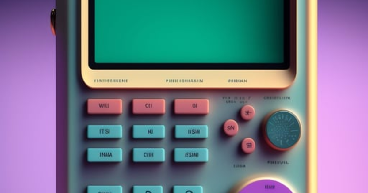 Lexica - Vintage personal handheld computer device, 1990s, c4d render ...