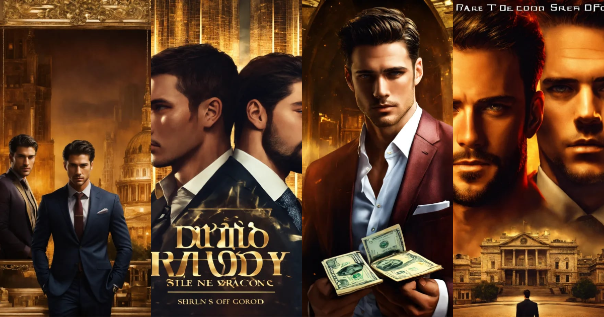 Lexica - Create a character for book cover design TWO handsome MENS ...