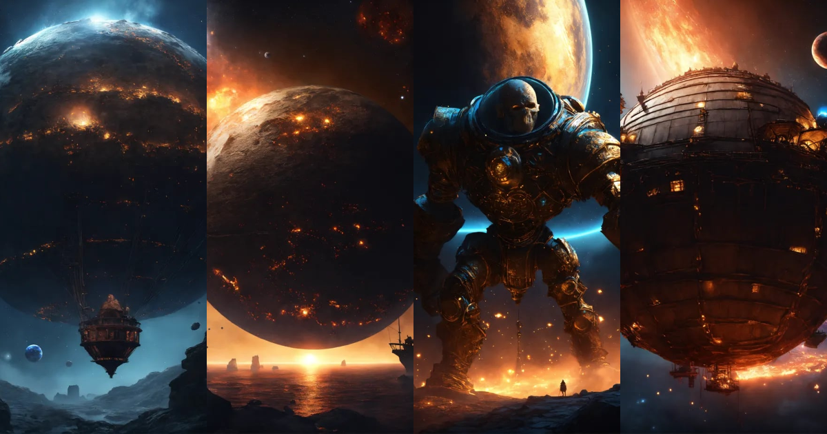 Lexica - A planet shrouded in darkness. Medieval galleons float dead in ...