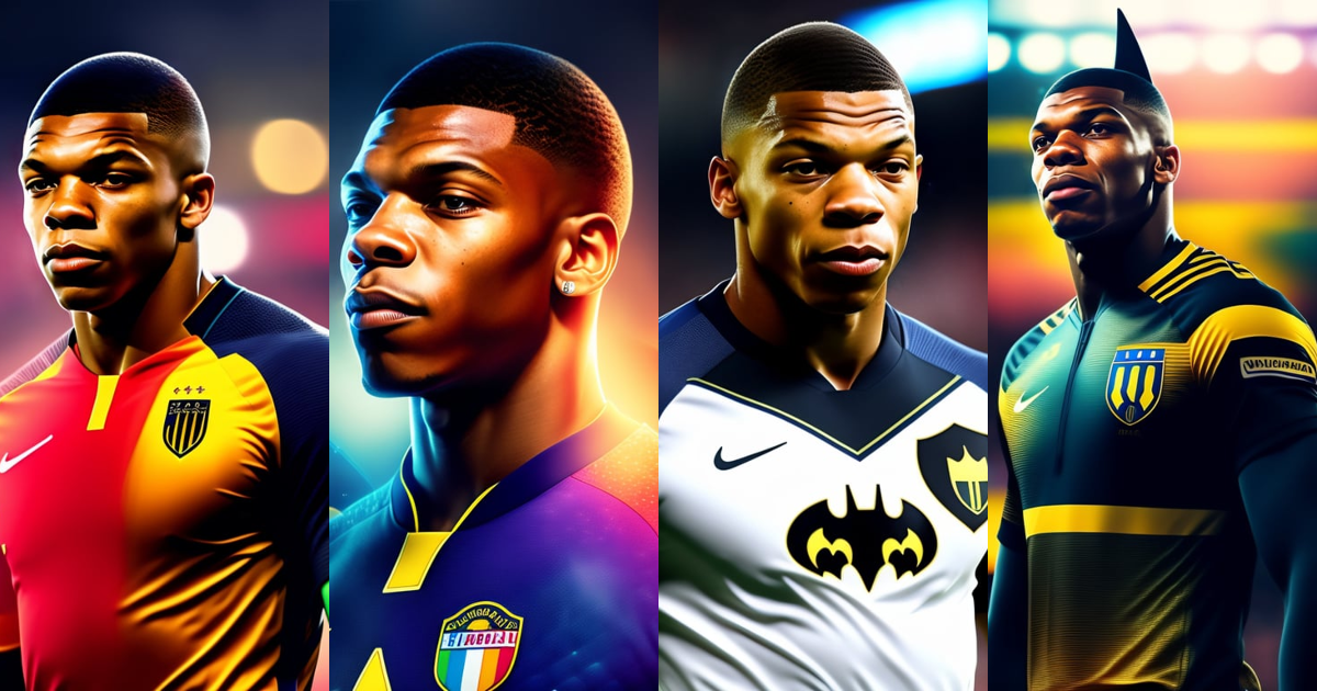 Lexica - Mbappe as superhero batman
