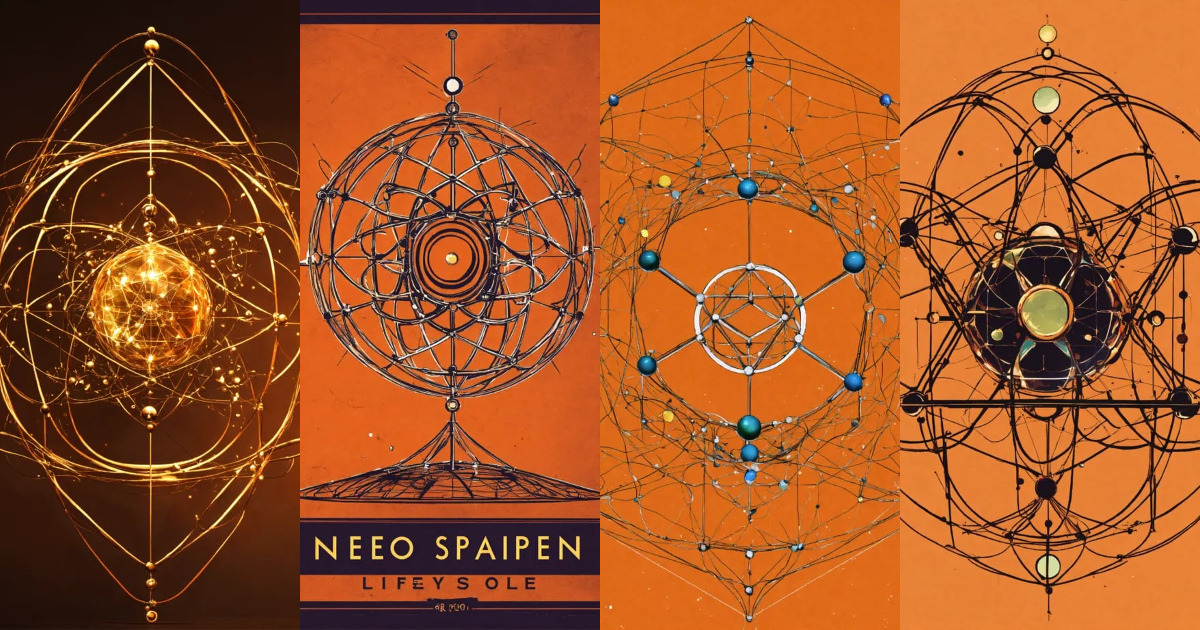 Lexica - Neo Sapien lifestyle clothing line logo based on Atomic structure