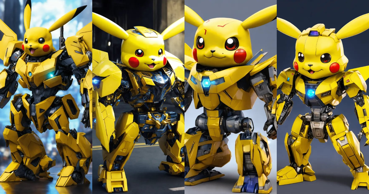 Lexica - Pikachu as a transformer