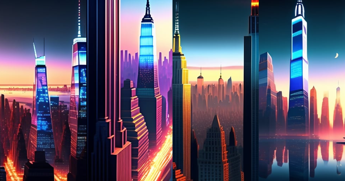 Lexica - New York in the year 2345, hyper detailed, cinematic lighting