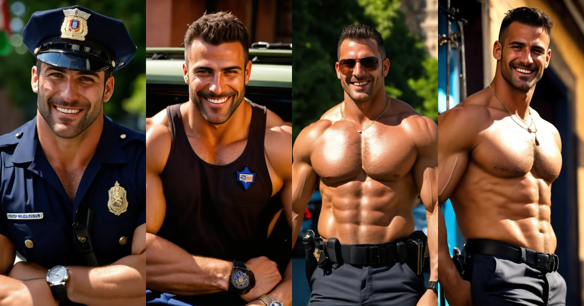 Lexica - Handsome Italian Cop from the Bronx, Joe Menano. He is a brute ...