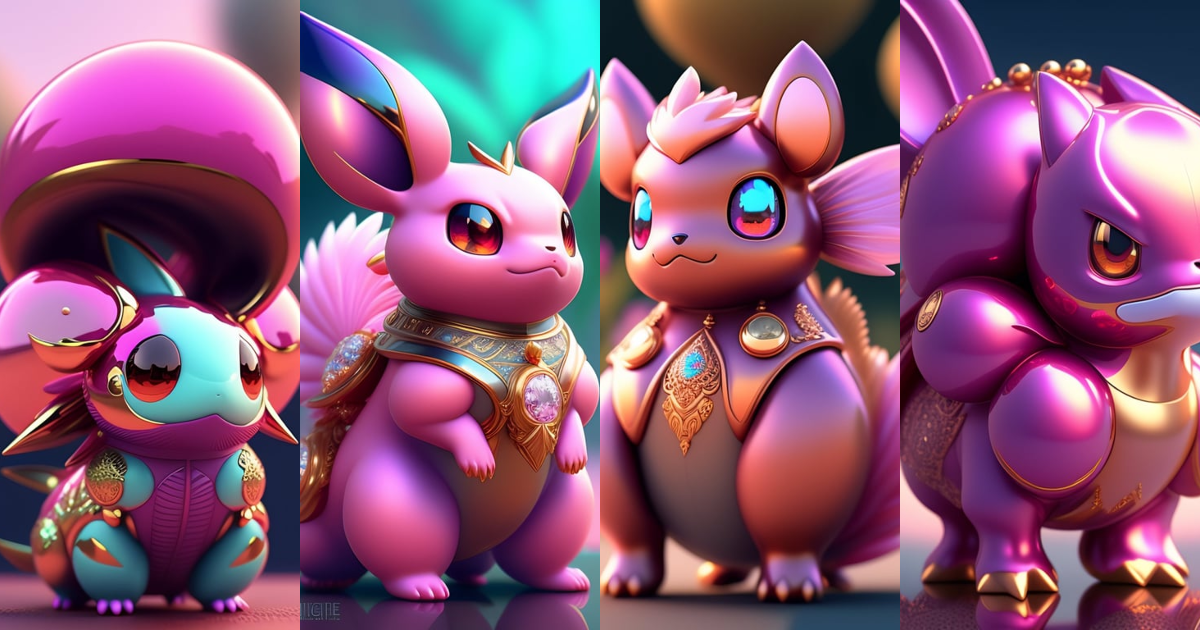Lexica - A cute psychic type pokemon:: by beeple and James Gilleard and ...
