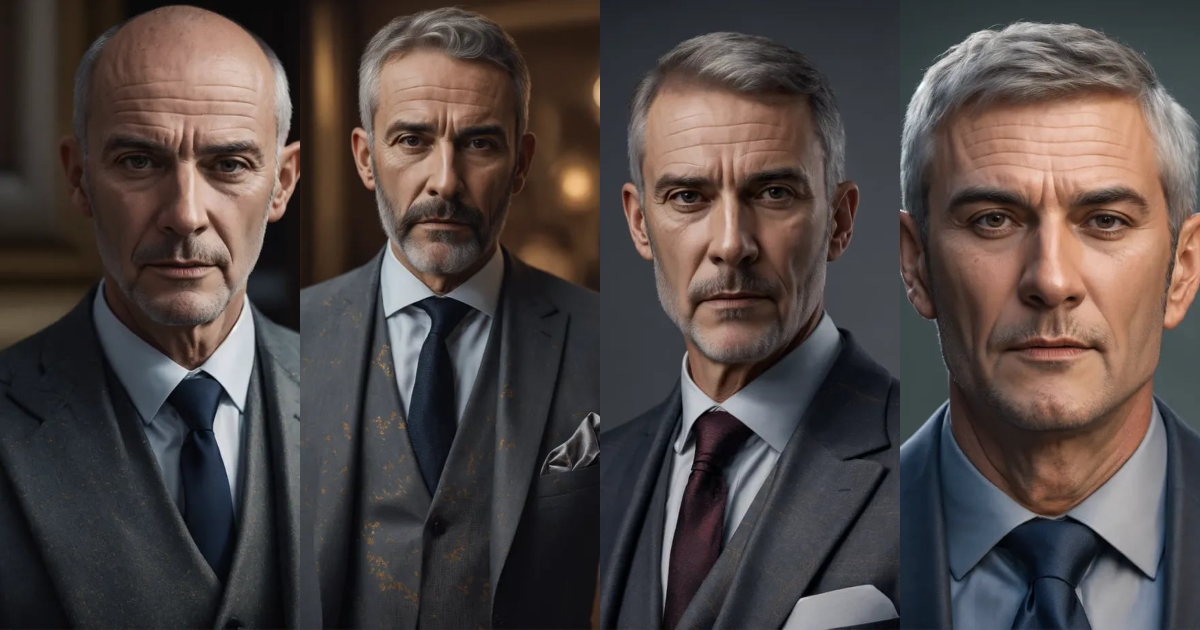 Lexica - A realistic photo of a thin elegant 50-year-old french man ...