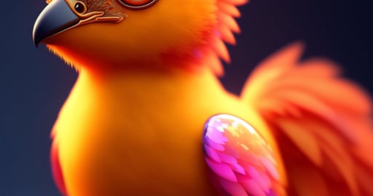 Lexica - A cute adorable baby phoenix made of crystal ball with low ...