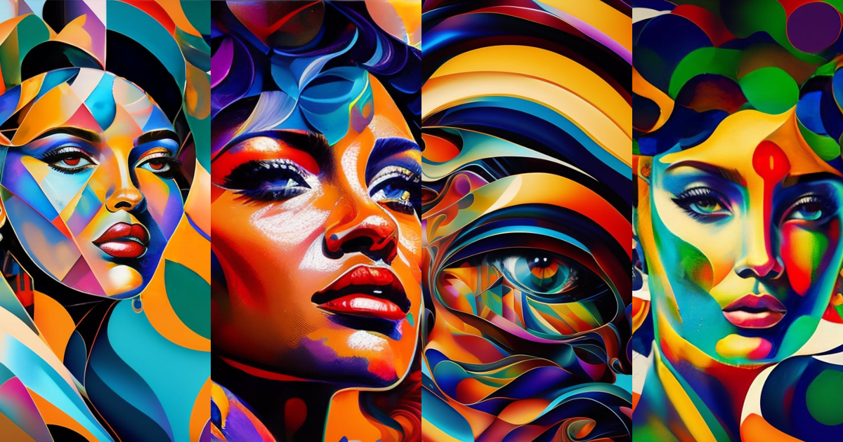 Lexica - Angels portrait close up Wlad Safronow asymmetric Kanō Eitoku smooth gradients smooth ...