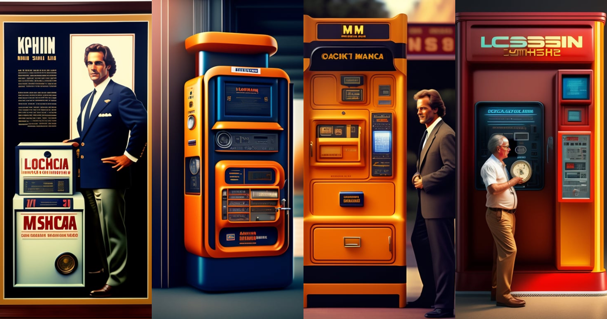 Lexica - Award winning poster design from the 80's, locksmith man ...