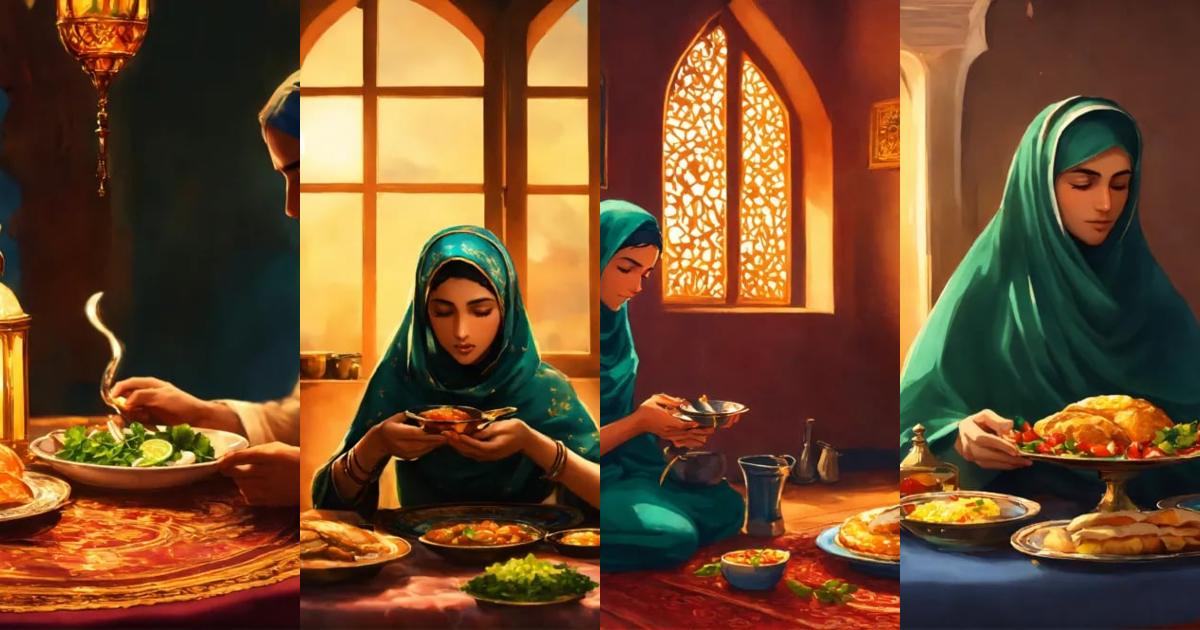 Lexica - Prompt for "Roza" (Fasting) Create an image portraying "روزے ...