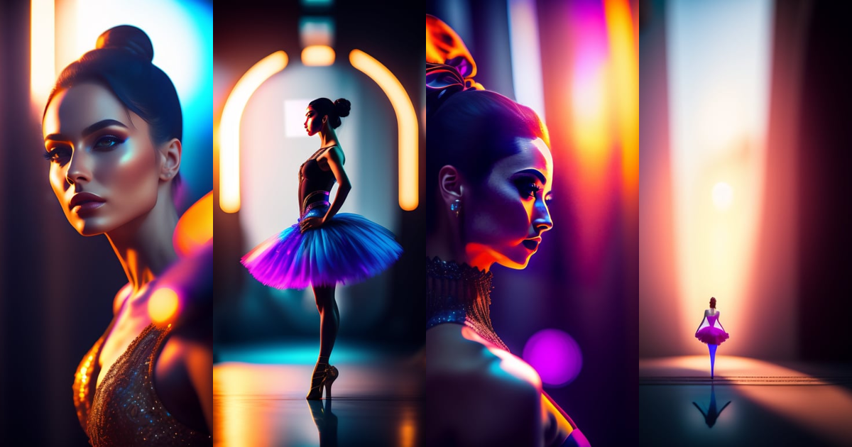 Lexica - Ballerina,fantasy, cyberpunk, neon, hyper-realistic, ultra ...
