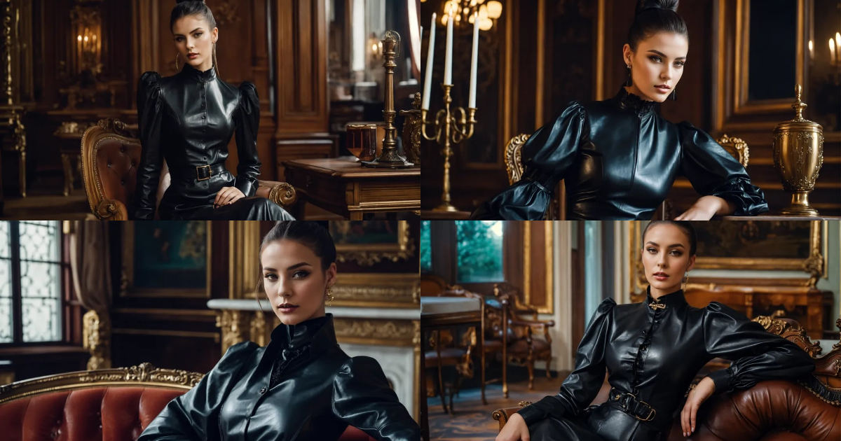 Lexica - Stunning european mistress woman fashion model sitting ...