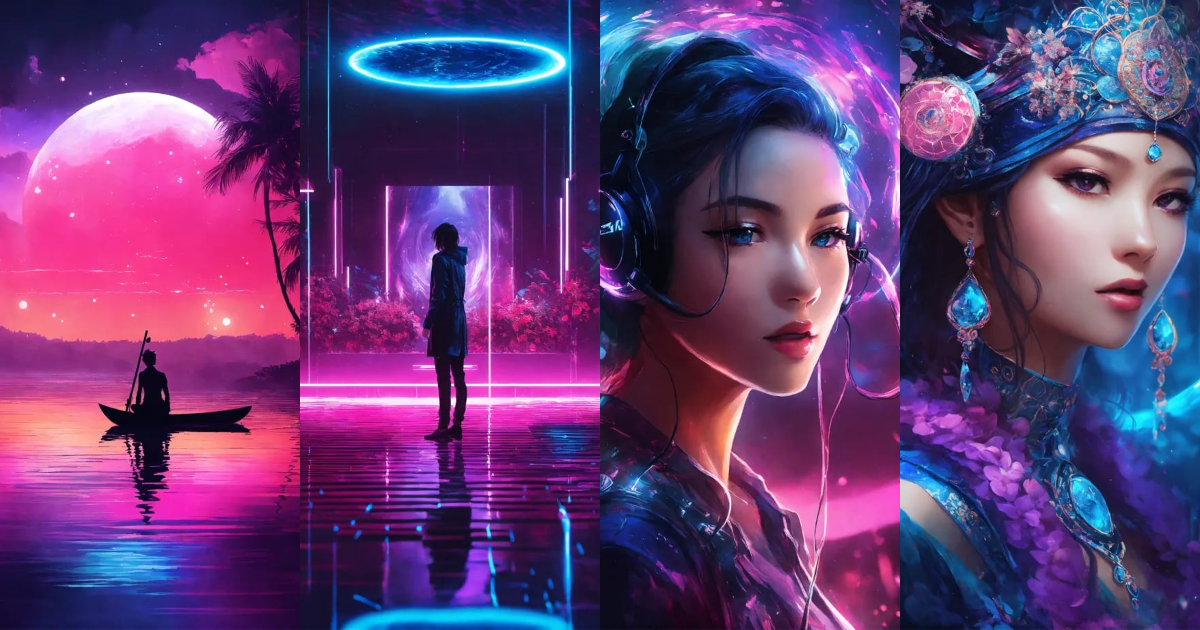 Lexica - Background Use a black or dark background, which symbolizes ...