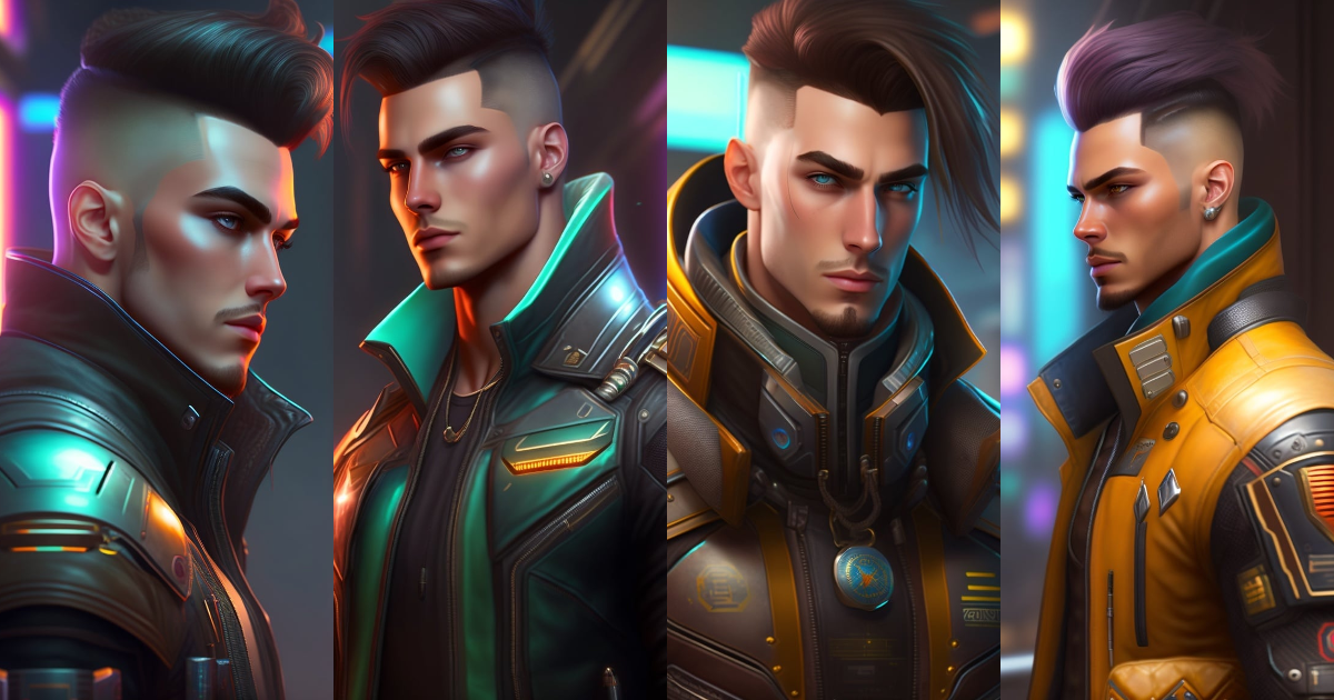 Lexica - Cyberpunk lock, reyalastic male full hd