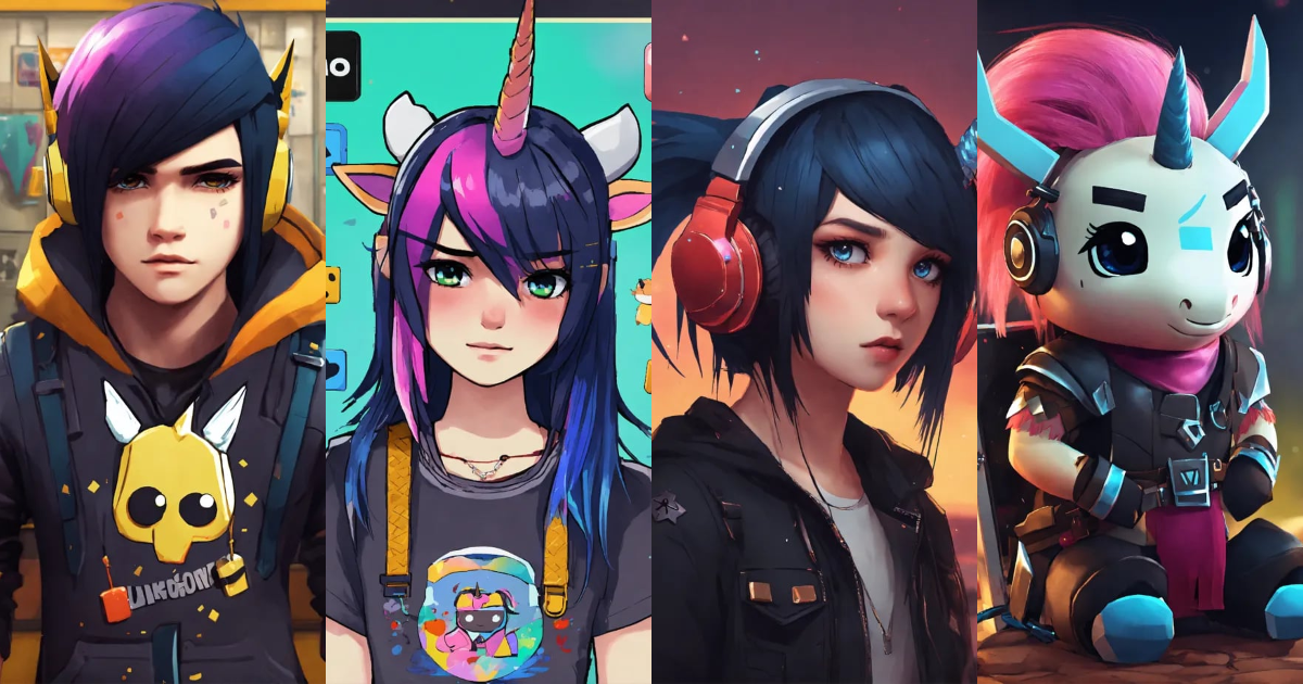 Lexica - Emo rock, emo, squarehead, emo unicorn, viking, graphics, 2d ...