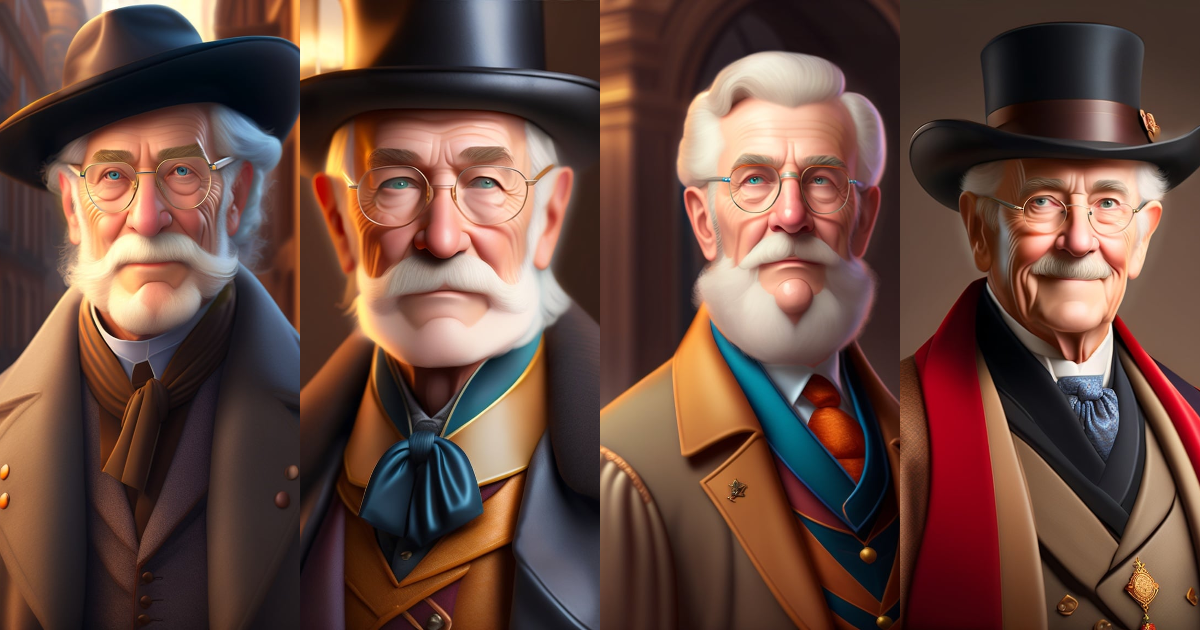 Lexica - Historian man, old appearance, in front of you