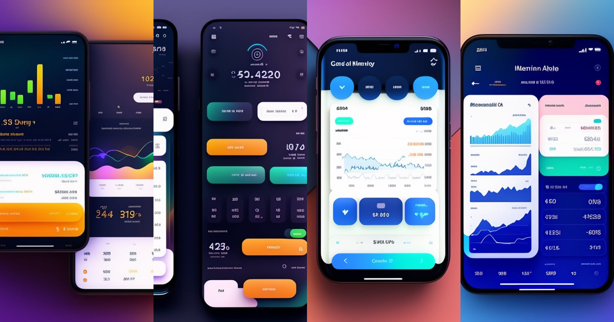 Lexica - Modern finance app UI design full screen