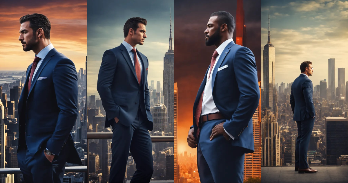 Lexica - Design a compelling image, tall and strong man, side profile ...