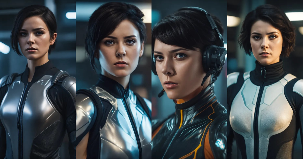 Lexica - A portrait of an ugly 25 years old woman, serious expression ...