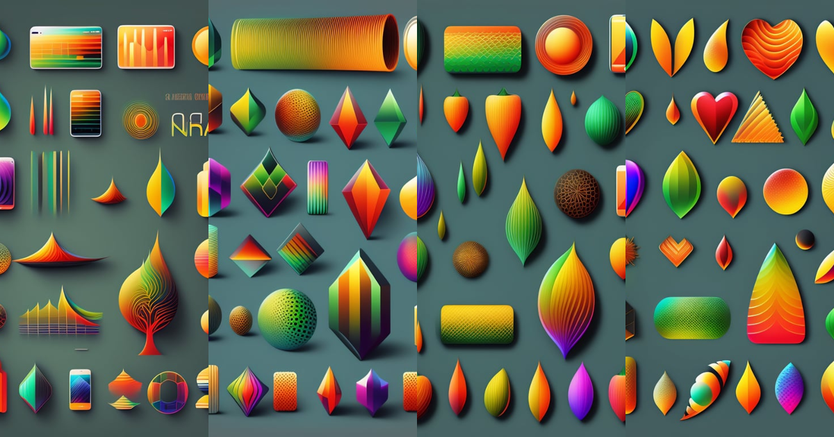 Lexica - Gradient background for mobile app, vector graphics,