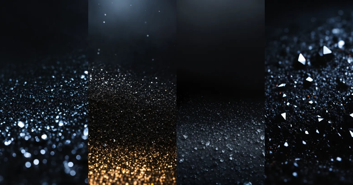 Lexica - Pure black background, overlay of crystal frost
