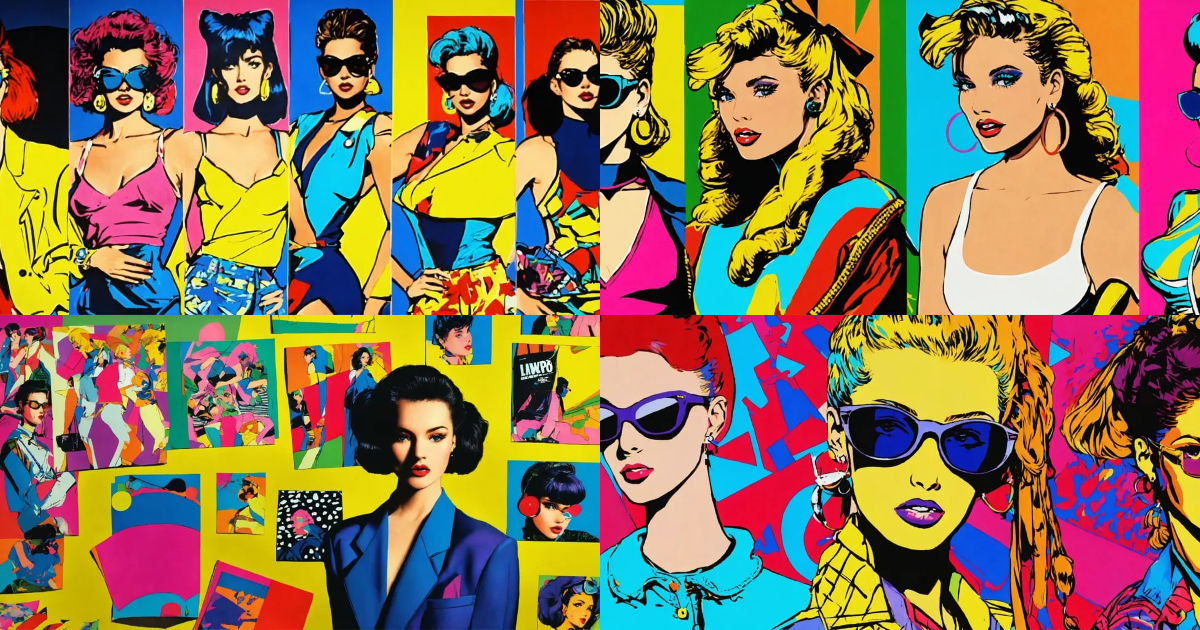 Lexica - 1990s fashion,pop art