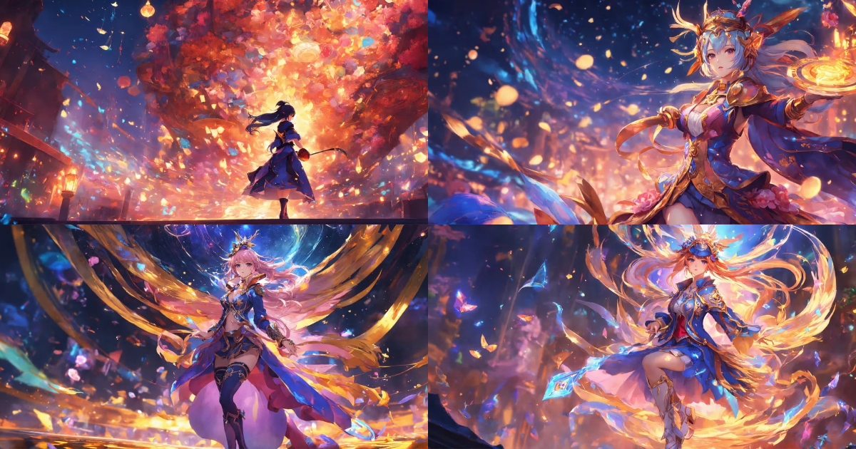 Lexica - Abstract style anime art of magic girl 8k, stunning intricate ...