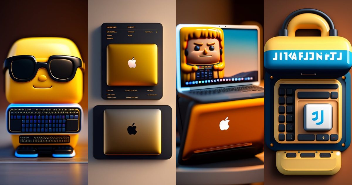 Lexica - Javascript guy programer funko MacBook