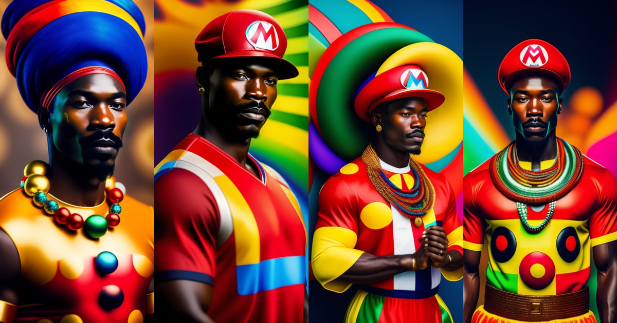 Lexica - A depiction of Mario with an African twist, by Tina Nguyen ...