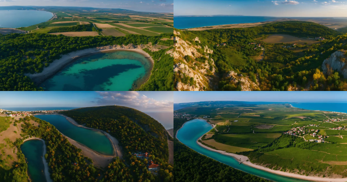 Lexica - Landscapes of Crimean Peninsula, Ukraine, view from the drone, 8k