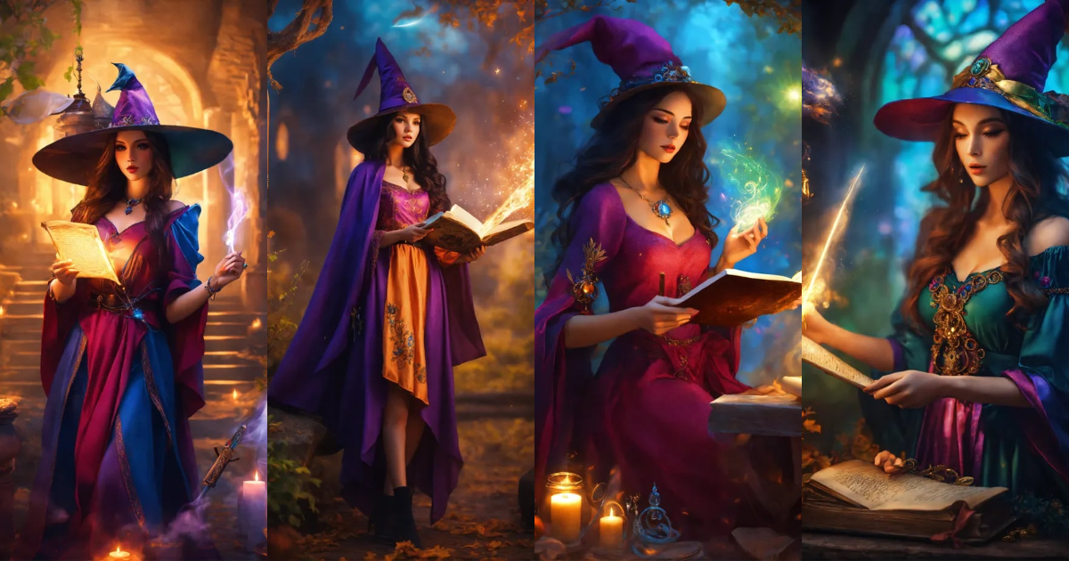Lexica - Beautiful Fantasy Art witches casting a spell holding an ...