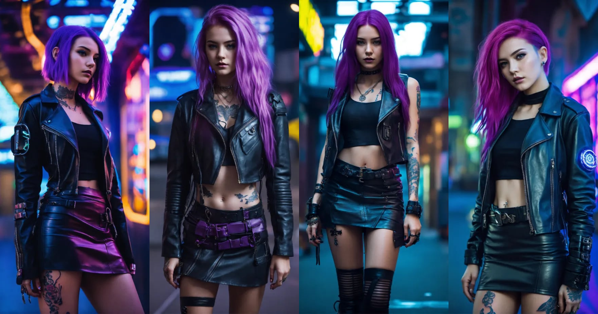 Lexica - Beautiful cyberpunk model young girl in cyberpunk world ...