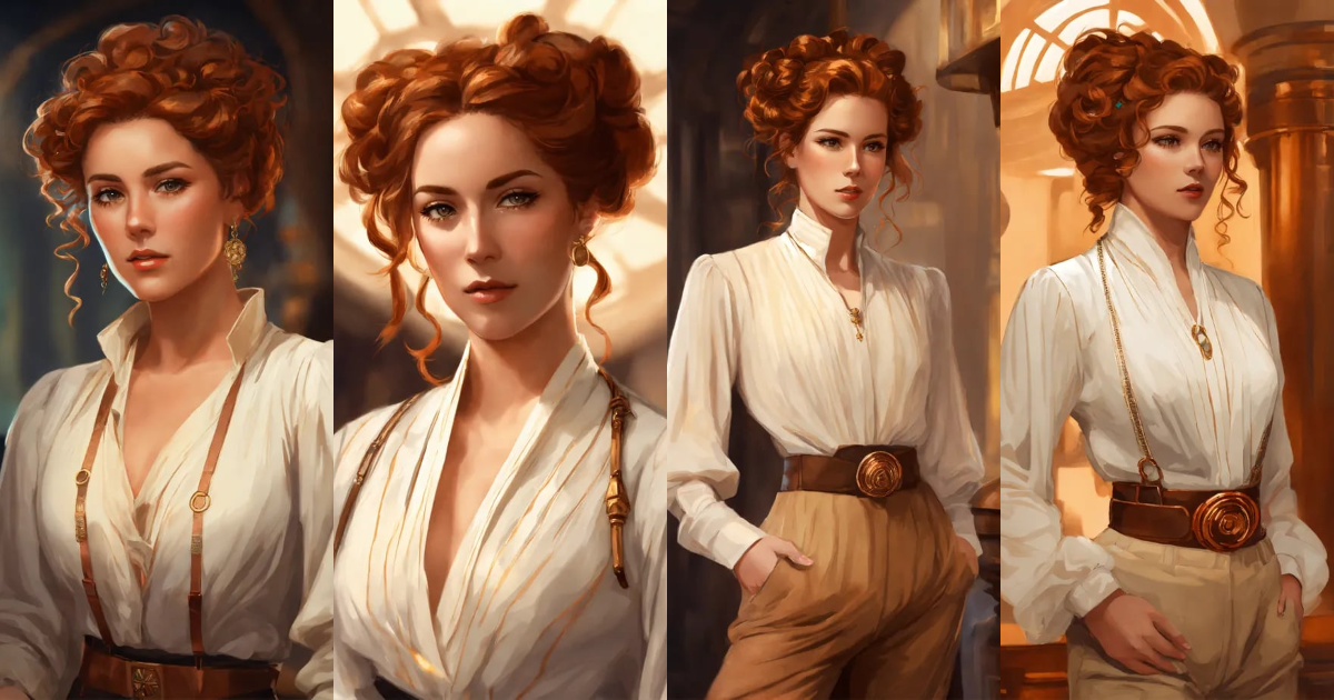 Lexica - Digital art portrait of a rich British aristocrat woman with ...