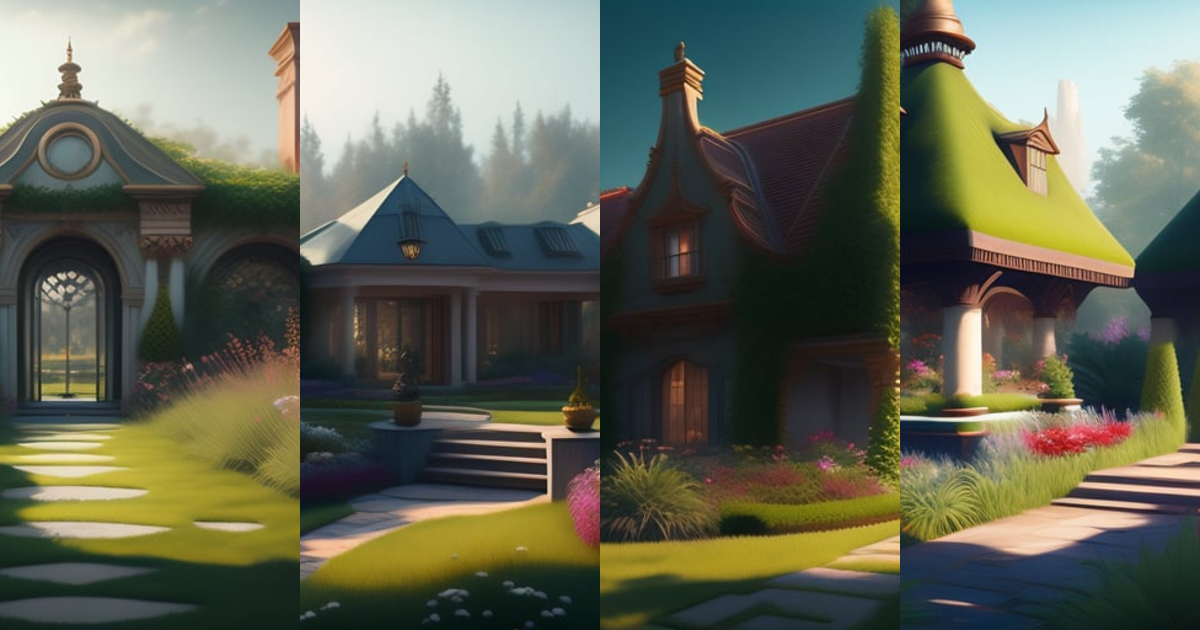 Lexica - Beautiful gardens, cgi, trending on artstation, by greg rutkowski