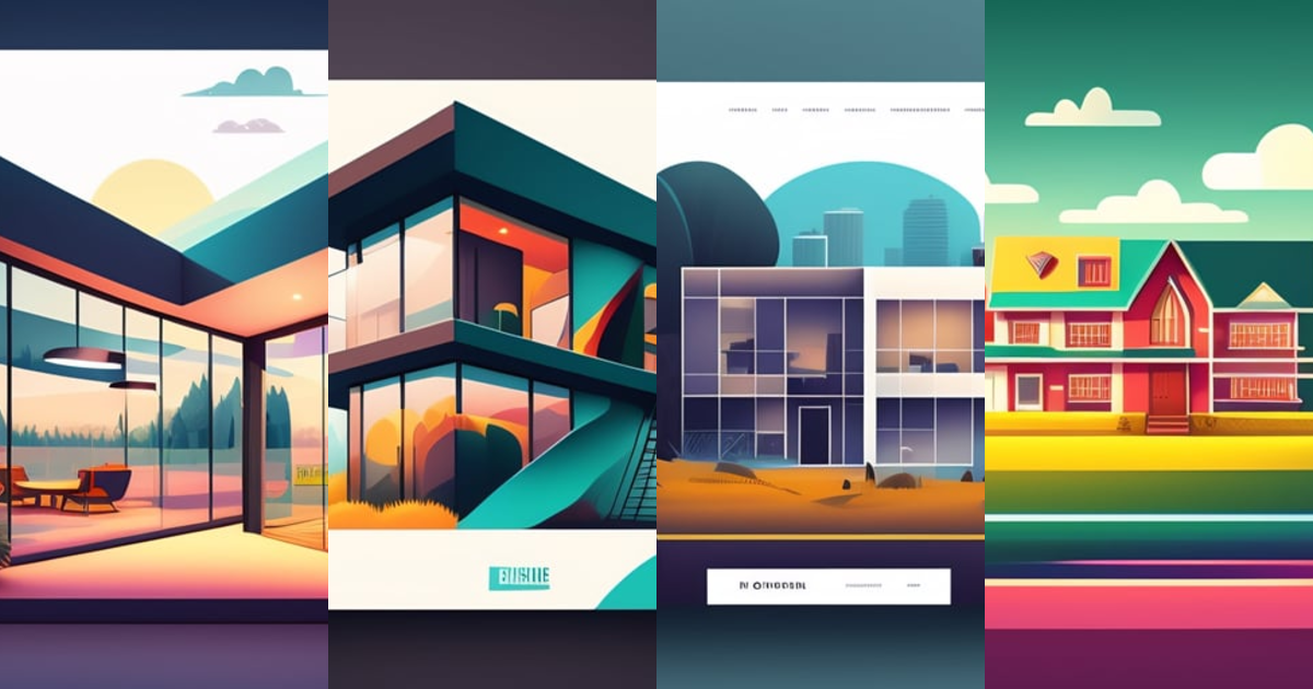 Lexica - Webpage background hero image for real estate company modern ...