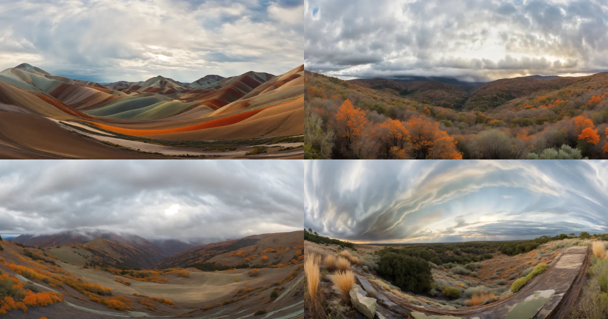 Lexica - Cloudy swirl in the sky, creating a symphony of hues and tones ...