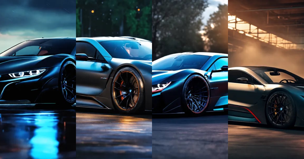 Lexica - Motion graphics, matte black, highly realistic virtual tuning ...